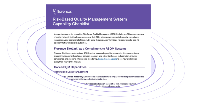 Risk-Based Quality Management (RBQM) RFP Checklist - Florence
