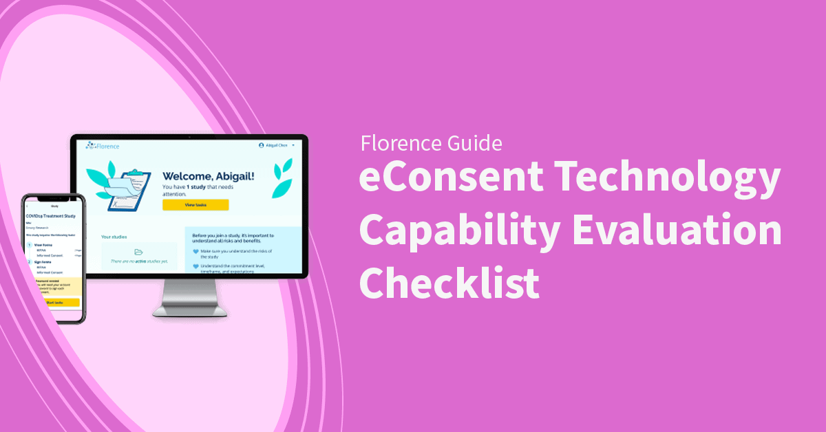 eConsent Solution Capability Evaluation Checklist - Florence